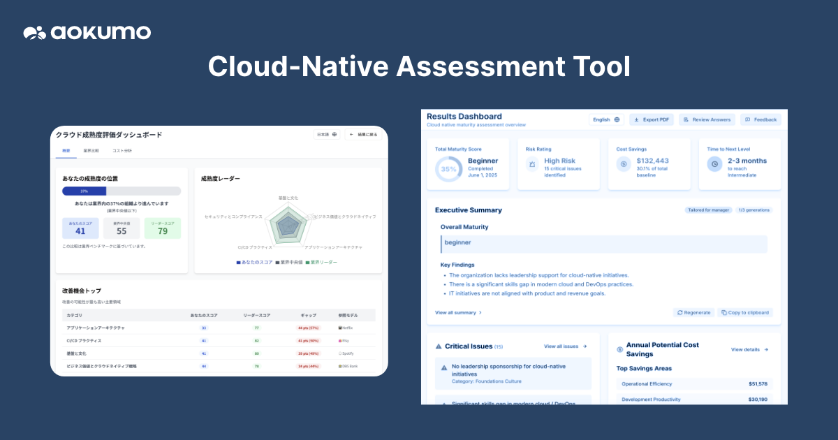 Cloud Native Maturity Assessment | Aokumo